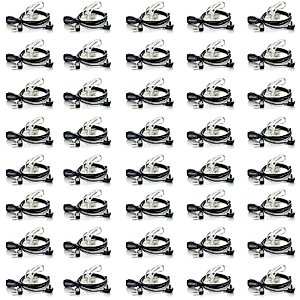40 Pack Walkie Talkie Earpiece with Mic for BaoFeng Radio Retevis Headset for Baofeng UV-5R BF-888S Arcshell Retevis H-777 RT21 RT22 Kenwood 2 Way Radio by LUITON