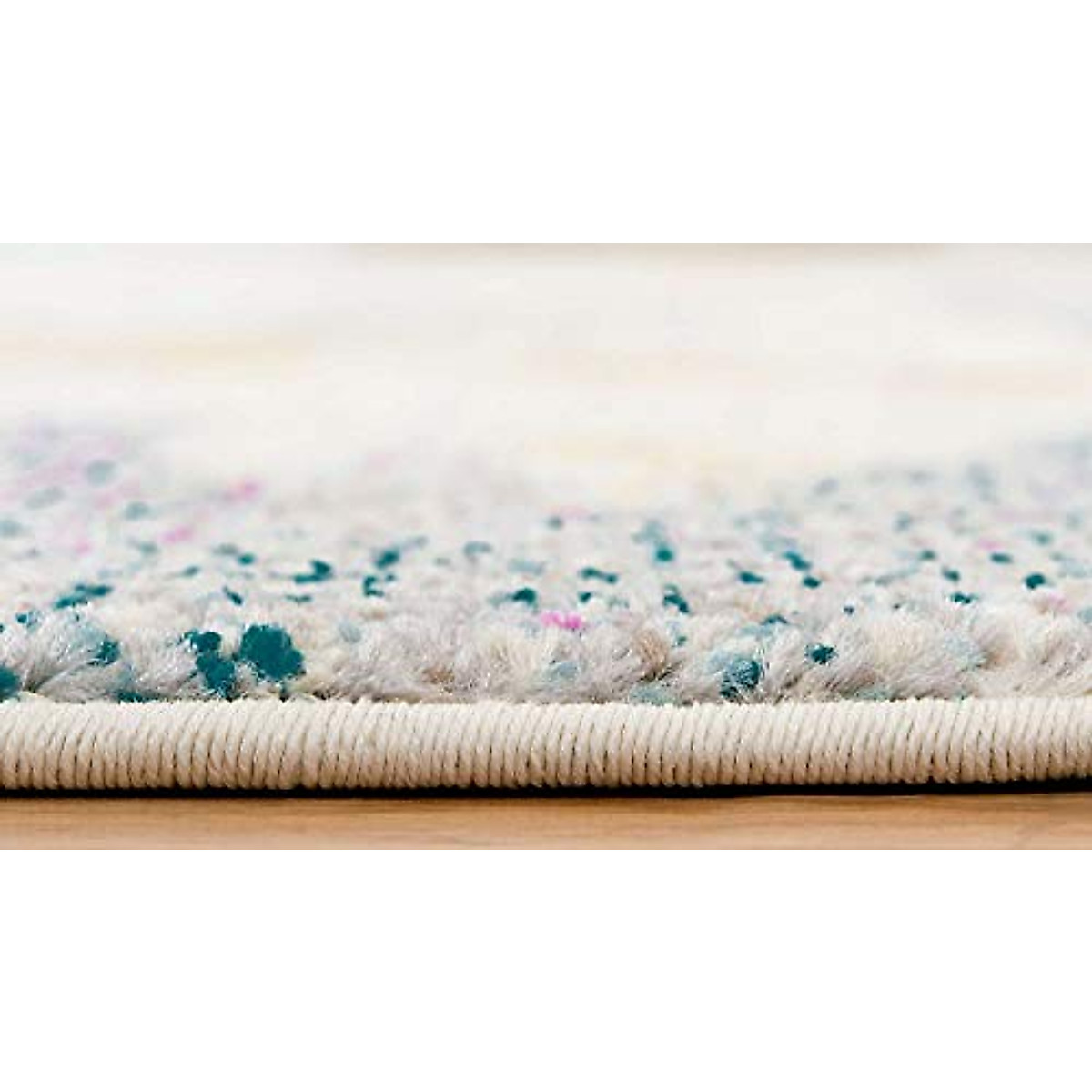 Unique Loom Positano Collection Coastal Modern Light Colors Starfish Beige Runner Rug (3' x 10')