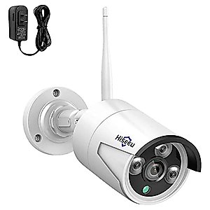Hiseeu Camera Add on 3MP Outdoor Wireless Security Camera, Waterproof Outdoor Indoor 3.6mm Lens IR Cut Day & Night Vision with Power Adapter, Compatible 10CH Wireless Security Camera System