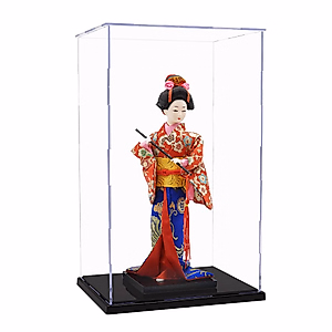 Odoria Clear Acrylic Assembly Required Display Box Case 12.2" High Dustproof Figure Display