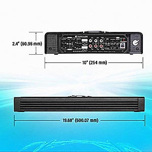 Planet Audio AC1800.5 5 Channel Car Amplifier - 1800 Watts, Full Range, Class A/B, 2-4 Ohm Stable, Mosfet Power Supply, Bridgeable