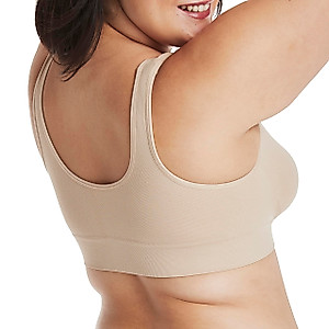 Hanes womens Get Cozy Pullover Comfortflex Fit Wirefree Mhg196 bras, Nude, 3X-Large US