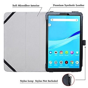 Bige for Lenovo Tab M8 Tablet Case - PU Leather Folio 2-Folding Stand Cover for Lenovo Tab M8 8" Tablet, Black