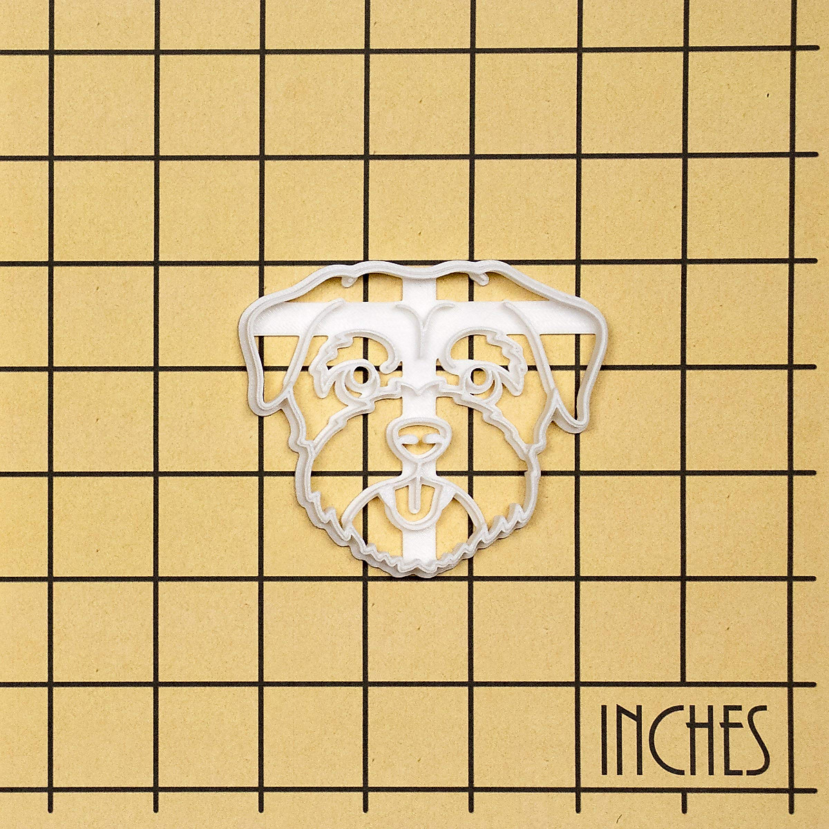 Border Terrier Face cookie cutter, 1 piece - Bakerlogy