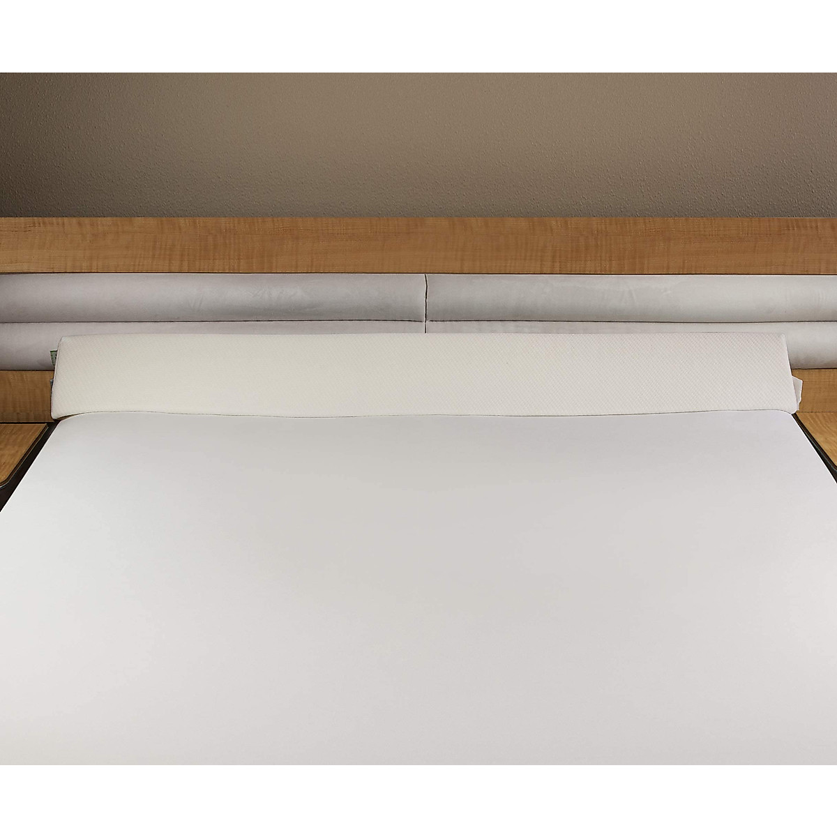 Insieme King Size Headboard Gap Filler (White). Long Bed Wedge Pillow for Covering Cracks Between Bed & Headboard or Wall with Pillow Support (76x8x6 inch)