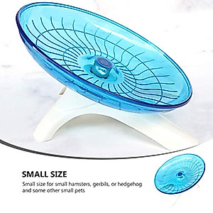 TEHAUX Hamster Flying Saucer Silent Running Exercise Wheel for Gerbil Rat Mouse Hedgehog Small Animals ï¼ˆ Random Color