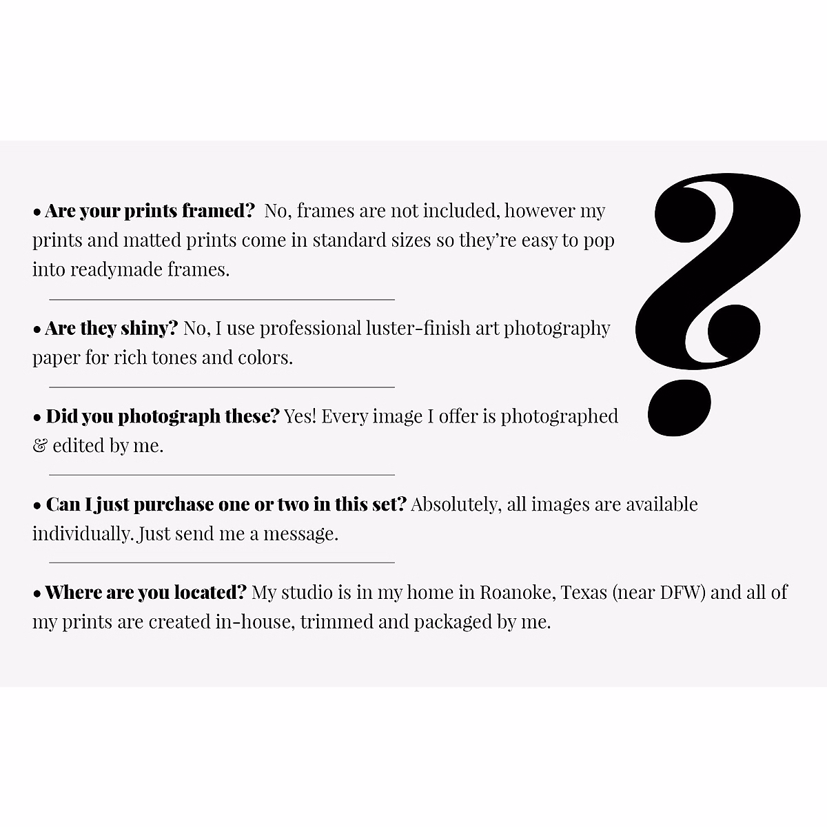 Lisa Russo Fine Art - Nature Wall Art - Botanical Flower Wall Decor Pictures - Shabby Chic Style - Set of 4 - Not Framed - Ivory, Tan, Beige (4 SMALL 5x7 Prints Only)