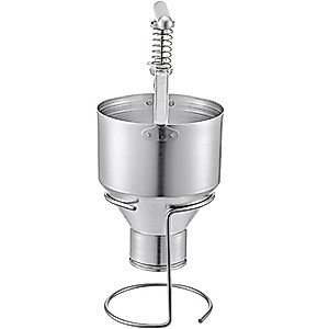 VBENLEM Donut Depositor 5L Capacity Donut Dropper Hopper Food-Grade Aluminum Manual Donut Dispenser 6 Adjustable Thicknesses Donut Hopper with Stand Donut Batter Dispenser for Home & Commercial Use