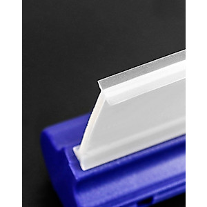 QWORK Water Car Squeegee,12 inch Flexible T-Bar Water Silicone Window Squeegee for Car Or Home Use, Blue