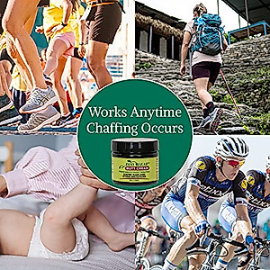 ECOLEAF Butt Cream Symptomatic Rash Relief | Made in the USA with Organic Plant Extracts & Oils | Great for Diaper Rashes, Chafing, Burns, Cuts, Itching | Designed for Babies, Kids, Adults, Athletes