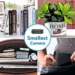 Rettru Smallest Spy Camera,Hidden Camera,HD1080P Wireless WiFi Cameras for Home Security Camera with Night Vision,AI Human Motion Detection,Cloud Storage,Remote Viewing for Security iOS Android APP