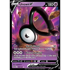Unown V 065/195- Silver Tempest - Pokemon Ultra Rare Card - Holo Foil