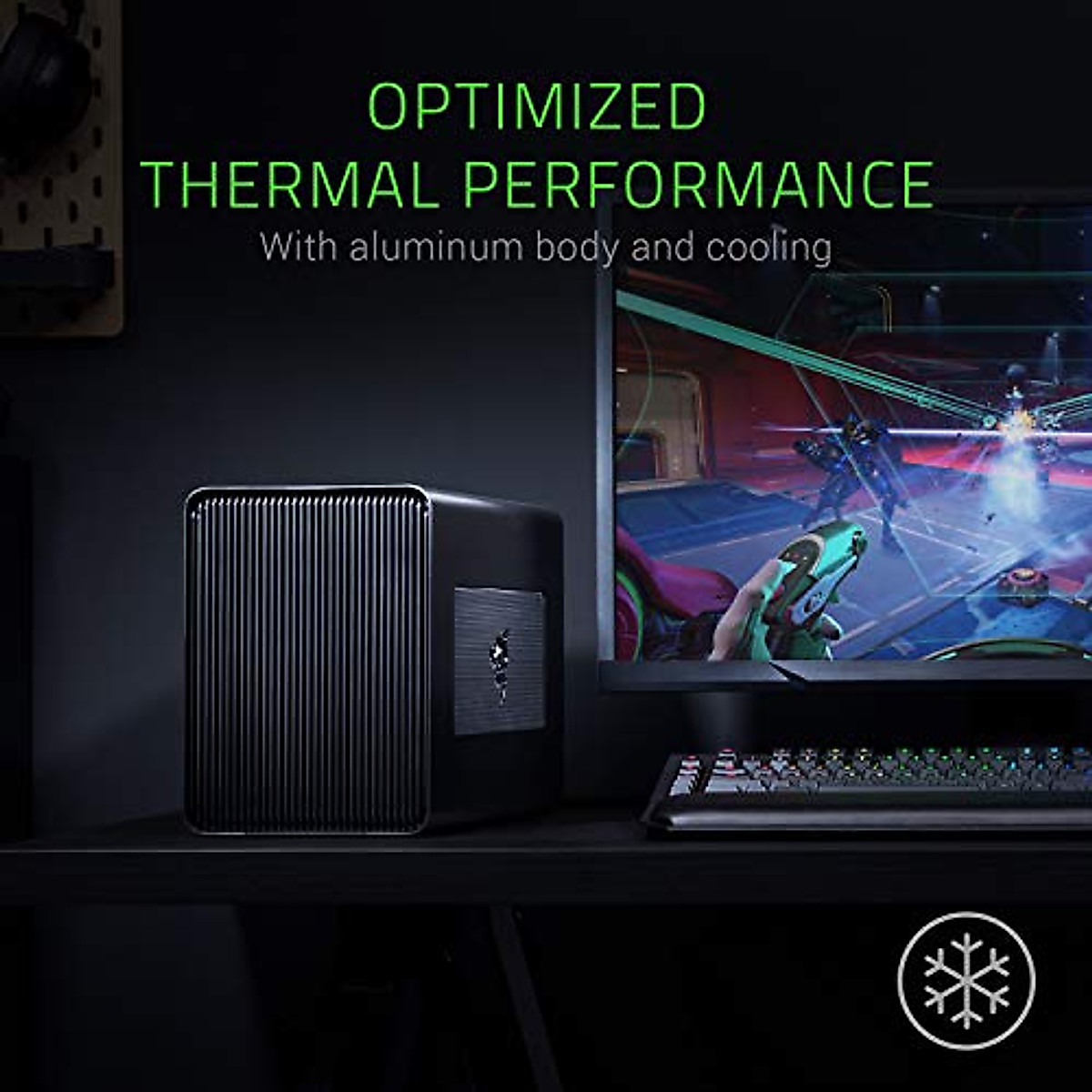 Razer Core X Aluminum External GPU Enclosure (eGPU): Compatible with Windows & MacOS Thunderbolt 3 Laptops, NVIDIA/AMD PCIe Support, 650W PSU, Classic Black