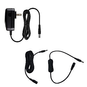 MyVolts 9V Power Supply Adaptor Compatible with/Replacement for Sega CD 1, CD 2 Game Console - US Plug with Extension and ON/Off Switch