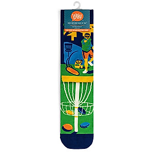 I'd Rather Be - Funny Socks For Men & Women - Gifts For Golfing, Hunting, Camping, Hiking, Skiing, Reading, Sports and more (US, Alpha, One Size, Regular, Regular, Playing Disc Golf)