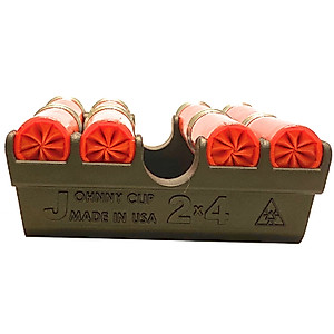 Johnny Clip 2x4-12 Gauge Caddy-Quad Loader-Speed Loader for 3 Gun Practical Shotgun-12 Gauge ShotShell Carrier Holder