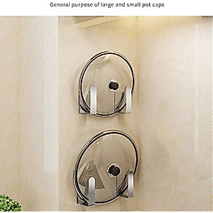 DRNKS Pan Pot Cover Lid Rack Stand,Holds X Lids Spoon Pot Lid Holder Shelf Cover Dispenser Pan Pot Lid Racks Rest Spoon Storage Rack Cooking Kitchen Storage Rack Spoon Rest Pot Cover Stand Rack Shelf