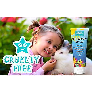 Reef Safe Sunscreen SPF 30+ All Natural, Water Resistant, Moisturizing, Biodegradable, Broad Spectrum UVA/UVB Coral Friendly Mineral Suncream from Reef Repair 4 fl. Oz