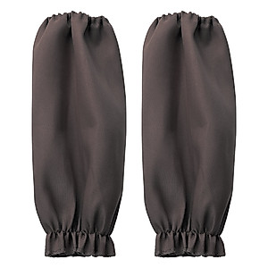 BCP Waterproof Anti-oil Adjustable Durable Open Back Artists Aprons with Sleeveslet For Painting Kindergarten Art Craft Cooking Age 12 years old (Dark Brown)