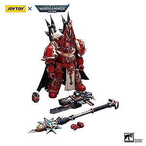 JoyToy Warhammer 40K: Chaos Space Marines Crimson Slaughter Sorcerer Lord in Terminator Armour 1:18 Scale Figure