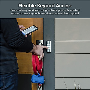 Wyze Lock WiFi & Bluetooth Enabled Smart Door Lock, Wireless & Keyless Door Entry, Compatible with Amazon Alexa, Fits on Most Deadbolts, Includes Wyze Gateway and Wyze Keypad