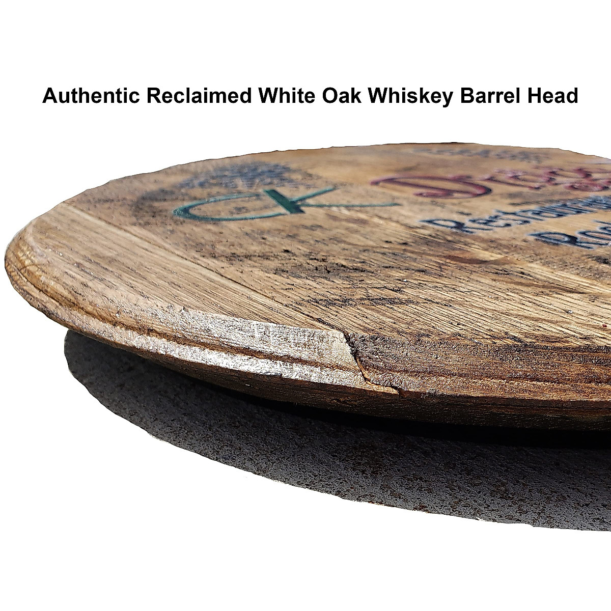 Hotrod Muscle Car Garage Service Station Garage Signs for Men Large Oak Whiskey Barrel Lid Wall Decor