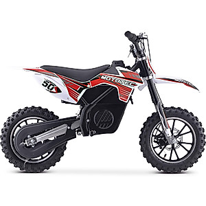 MotoTec 24v 500w Gazella Electric Dirt Bike Red