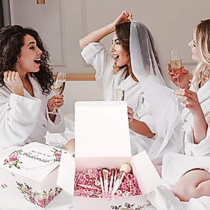 Moretoes 10pcs Bridesmaid Proposal Boxes with Ribbon, 2 Maid of Honor Boxes and 8 Will You Be My Bridesmaid Boxes for Bridesmaid Gifts