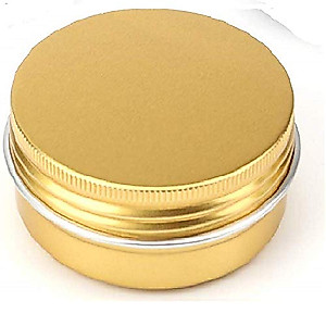 Othmro 24Pcs 1oz 30ml Round Aluminum Cans Tin Can Screw Lid Top Metal Storage Tins Containers Round Empty Container Cans Kitchen Storage Container for Lip Balm, Crafts, Candles, Candies