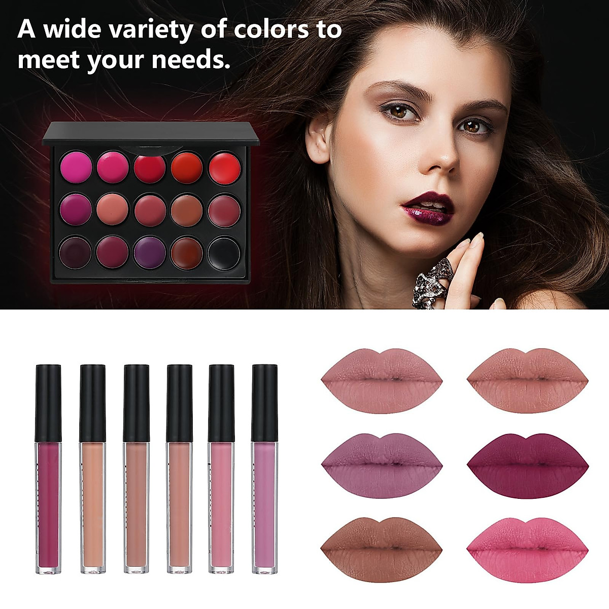 Makeup Kit For Girls Gift, Make up Kit For Women Full Kit Includes Sponge Eyeshadow Liquid Lipstick Concealer Eyeliner Eyebrow Makeup Bag
