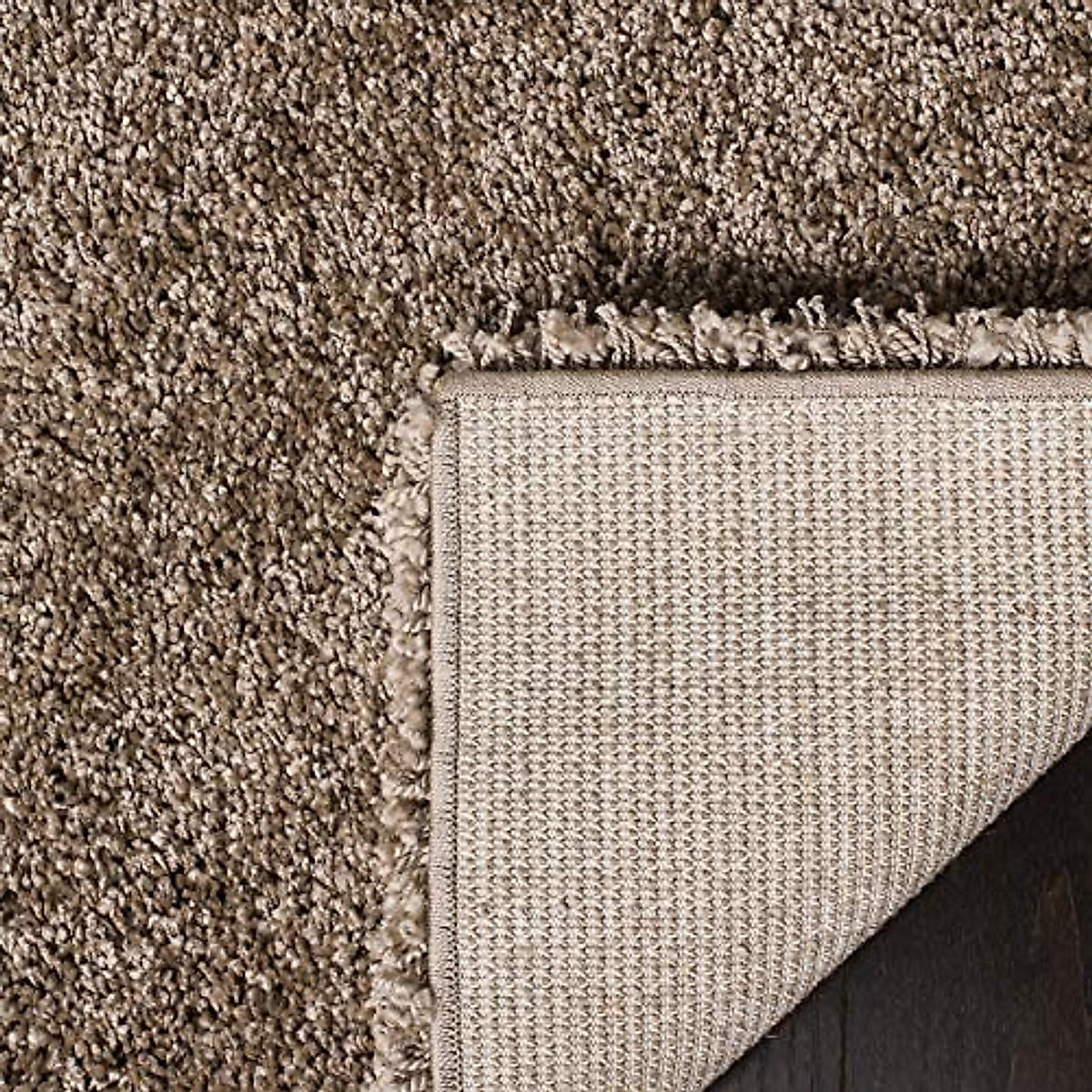 SAFAVIEH Milan Shag Collection 11' x 16' Dark Beige SG180 Solid Non-Shedding Living Room Bedroom Dining Room Entryway Plush 2-inch Thick Area Rug