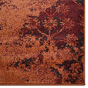 Rugsotic Carpets Machine Woven Heatset Polypropylene 10'x13' Area Rug Contemporary Orange M00034