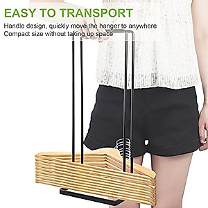 Hanger Organizer Holder, 2Piece Hanger Stacker for Laundry Room Closet Dry Cleaning Room, Hanger Storage Rack for Adult or Kids Hangers