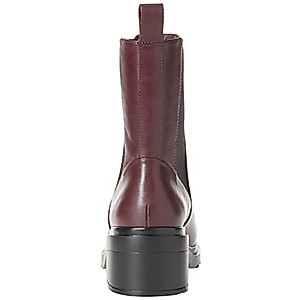 Amazon Essentials Women's Chunky Sole Chelsea Boot, Black Oxblood, 7.5 Wide