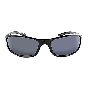 Optic Nerve - 2022 Premium & Affordable Polarized Sport Sunglasses for Men/Women, Backwoods Edition with Shiny Black Frame/Smoke Lens