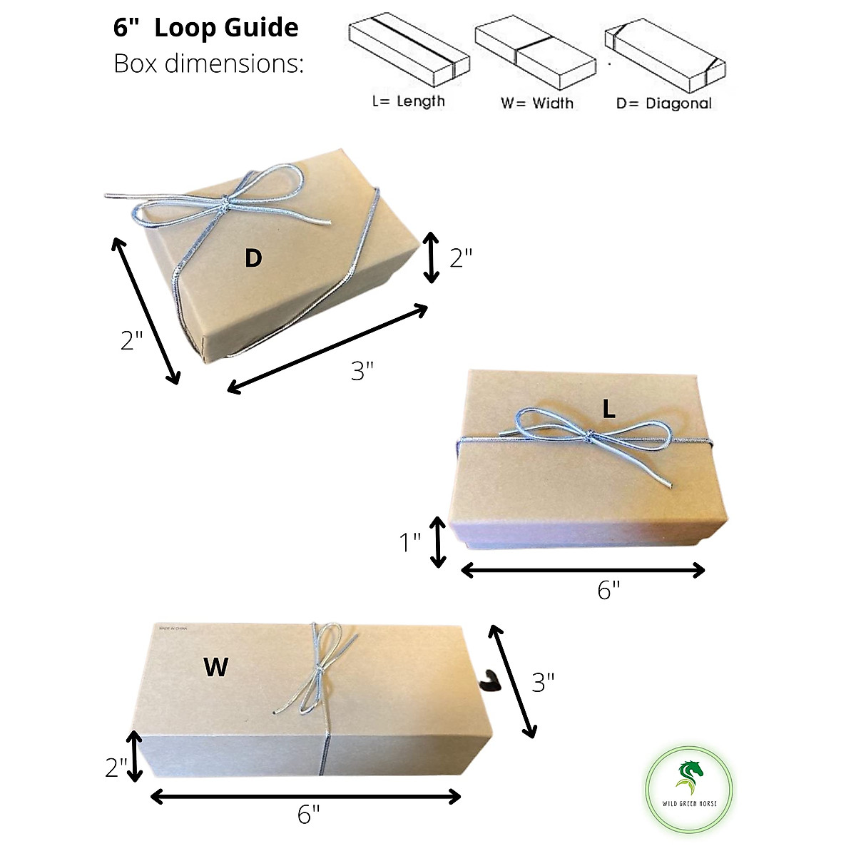 WGH Metallic Stretch Loops with Pre-Tied Bows, Elastic Cord Ribbon, Gift Box Bows, Elastic Ribbon String for Gifts, Box, Craft, Bags - Pack 50 Units (6", Silver)