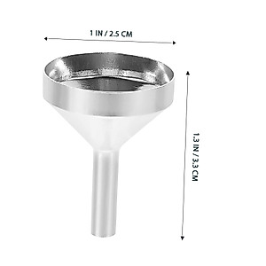 Baluue 12pcs 2.5 Inch x 0.6 Inch Small Metal Funnels with 2 Pack Mini Pipette for Filling Bottle and Containers, Oil and Liquid Filling and Tranfer Funners Tool Kit