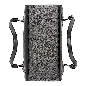 Calvin Klein Reyna Novelty Triple Compartment Shoulder Bag, Black/Silver Combo,One Size