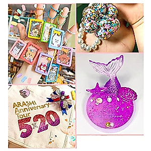 Nail Art Sequins Sets Glitter Mermaid Powder, 12 Grids Glitter Sequins Set Nail Art Accessories (Blue)