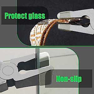 LEONTOOL 8Pcs Replacement Rubber Tips For Glass Breaking Pliers Flat Jaws Tips Key Fob Hardware 1 Inch Key Fob Pliers Attach Rubber Tips Stained Glass Supplies for Hardware Install Labor Day Gifts