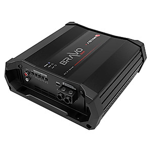 Stetsom Bravo BASS 3000 1 Ohm Mono Subwoofer Car Audio Amplifier, 3000.1 3K Watts RMS, 1Ω Stable, 3000x1, Monoblock, Sound Quality, Crossover & Bass Boost 3000W Sub Amp, Smart Coolers