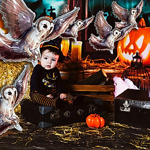 FZR Legend 3 Pack Magical Wizard Owl Balloons, Birthday Party Decorations Balloons, 30 inch Owl Foil Balloons for Kids Magic Theme Halloween Party Decorations Supplies