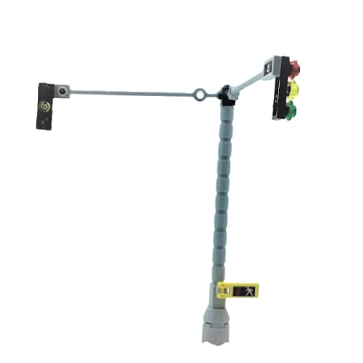 Building Bricks Toys 2 Lane Main Road Traffic Light City Town Village Downtown Corner Street Avenue Traffic Light Playset for Kids Ages 4+ Plastic