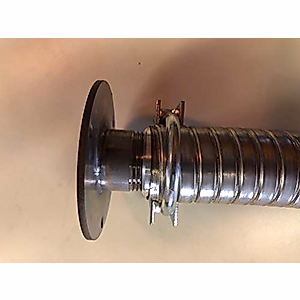 GenExhaust for Champion Generator 3-Hole Round #72 Cover Plate 1-1/2" Steel Exhaust Extension 5 Foot Length