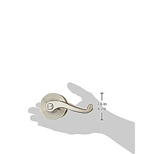 SCHLAGE J Series Dexter Satin Nickel Universal Turn-Lock Privacy Door Lever