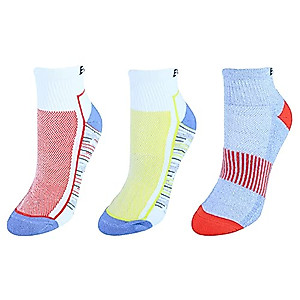 Everlast Women's Performance Quarter Socks (3 Pairs), Light Blue