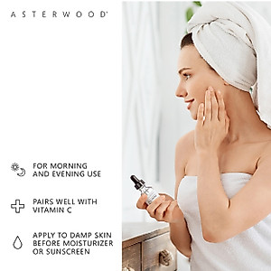 Asterwood Hyaluronic Acid Serum for Face - Plumping, Anti-Aging, Hydrating - Fragrance-Free - 8 Fl Oz