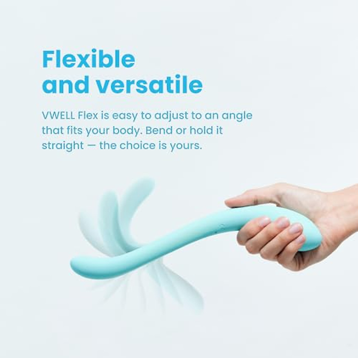 IntiMD VWELL Flex Pelvic Floor Muscle Trigger Point Relaxer with Dual Active & Flexible Shaft Tool Knot Scar Tissue Tender Point Myofascial Release Tightness Spasm Pain Relief
