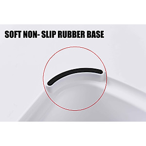 UNCLE WU Step Stool for Kids - Bathroom Safety Bottom as Potty Training Stool -Slip Resistant Surface 1 Step Stool for Toddler/Adult