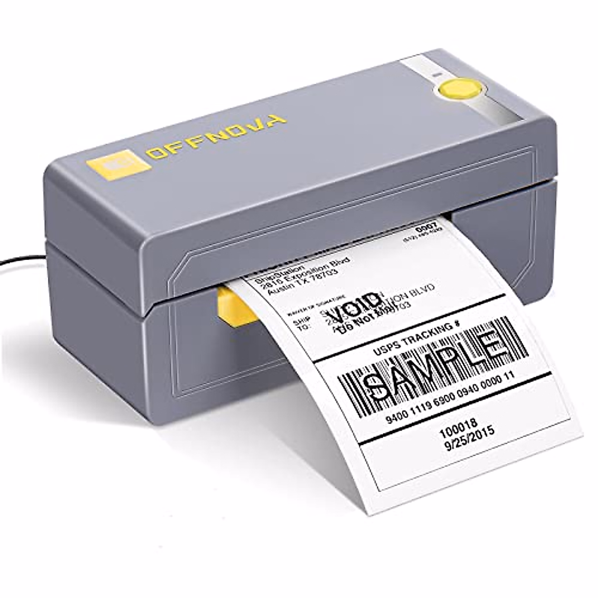 OFFNOVA Thermal Label Printer, 200mm/s High Speed 4” x 6” Shipping Label Printer for Packages, Compatible with Amazon, Ebay, Etsy, Shopify and FedEx, Support Multiple Systems